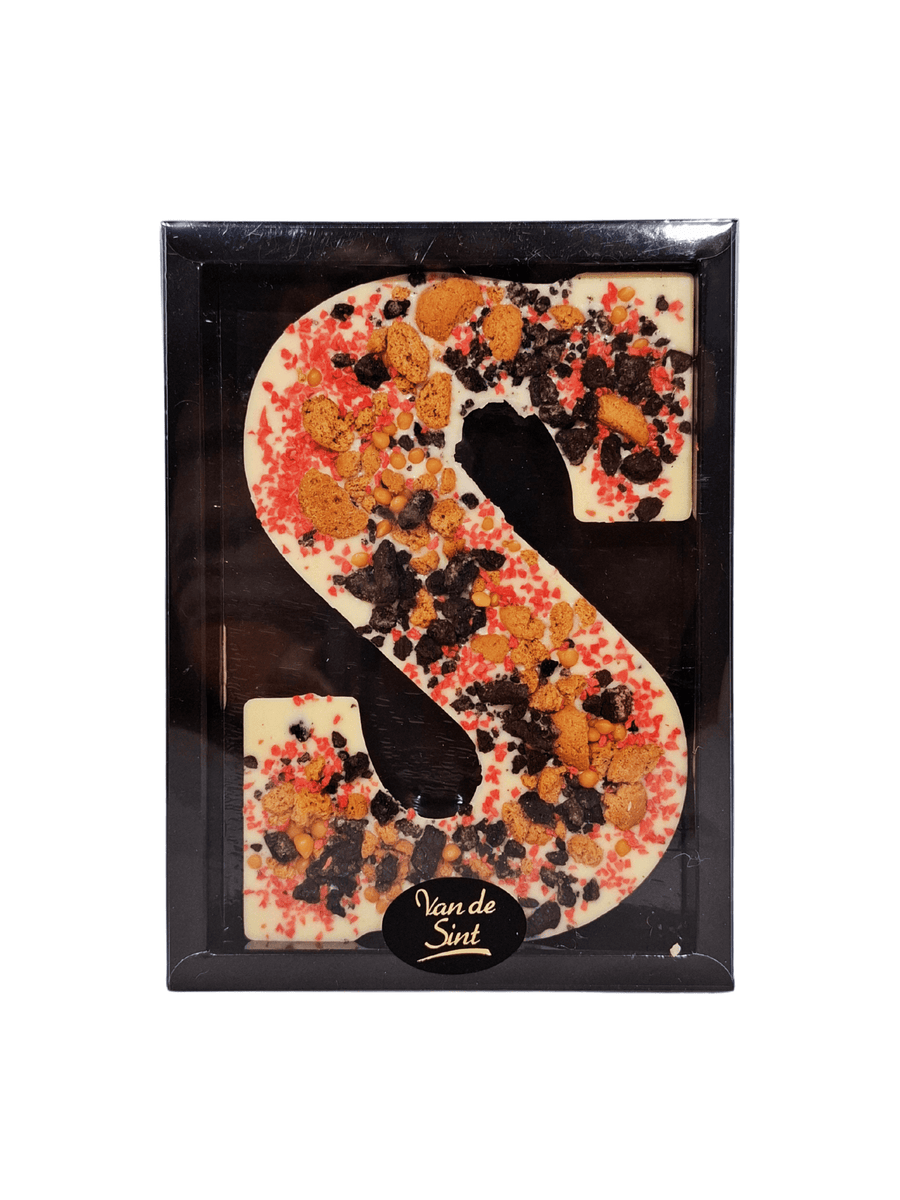 Chocoladeletter Salted Caramel & Oreo | Eigen Logo – My-Moments.nl